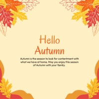 Hello Autumn Instagram Post Template | PosterMyWall