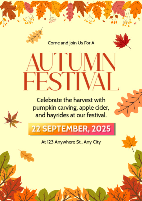 autumn Template | PosterMyWall