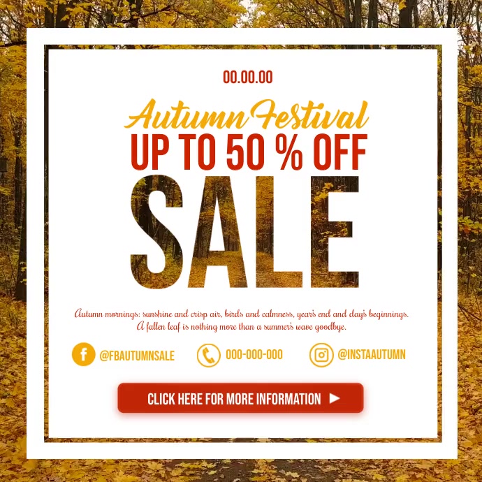 autumn Template | PosterMyWall