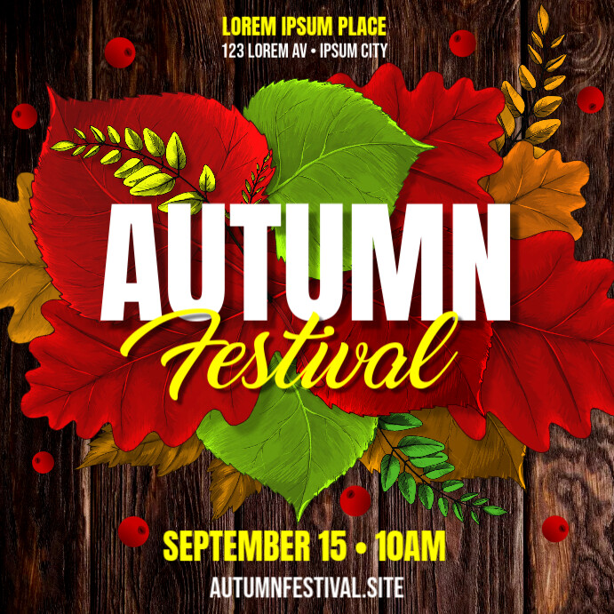 Copy of AUTUMN EVENT BANNER | PosterMyWall