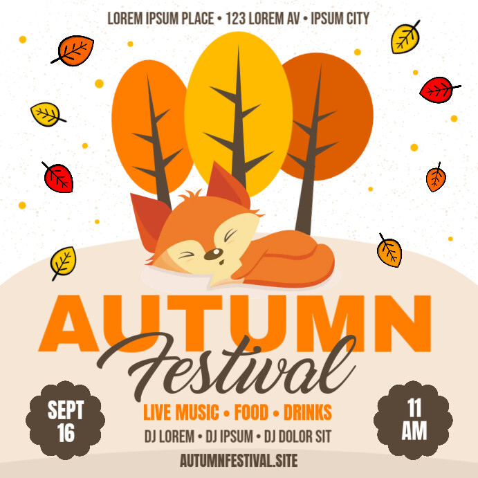AUTUMN EVENT BANNER Template | PosterMyWall