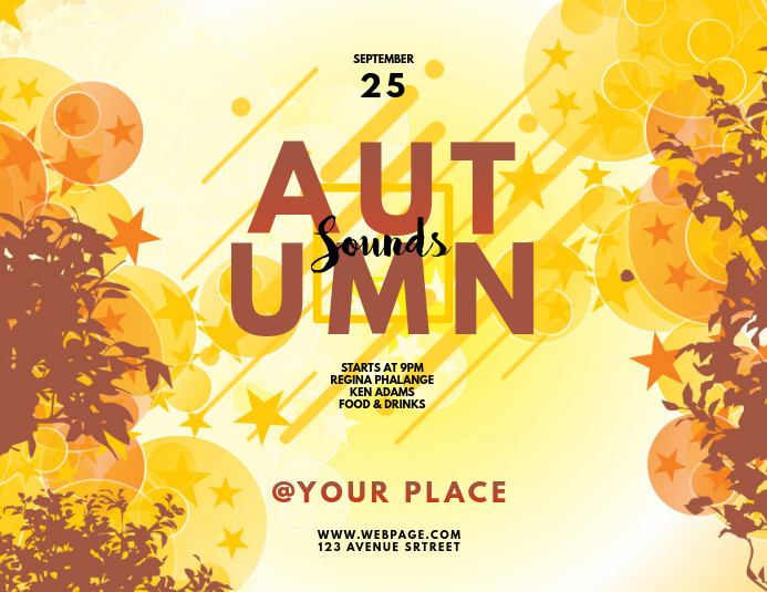 Autumn Event Club Party Flyer Template | PosterMyWall