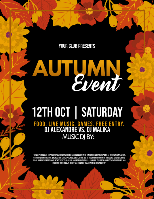 Autumn Event Template | PosterMyWall