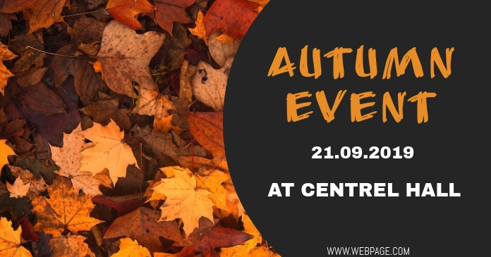 Autumn event facebook flyer template | PosterMyWall