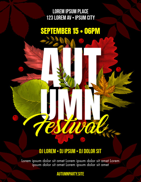 AUTUMN EVENT FLYER Template | PosterMyWall