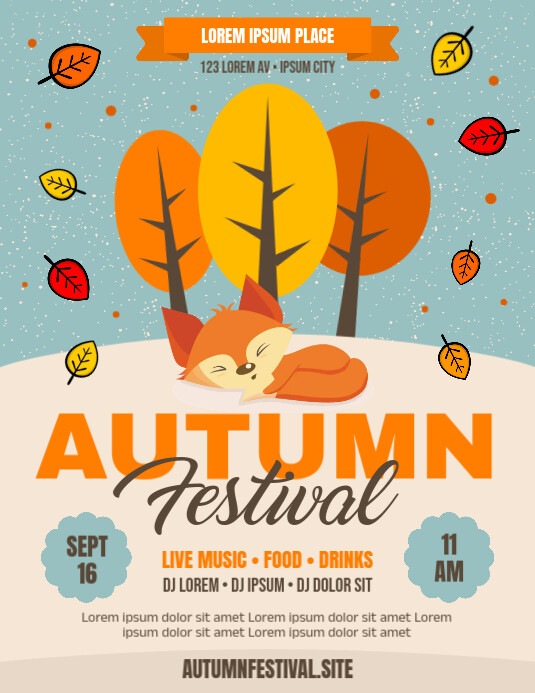AUTUMN EVENT FLYER Template | PosterMyWall