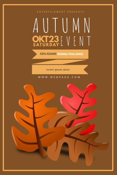 Copy of Autumn Event Flyer Template | PosterMyWall