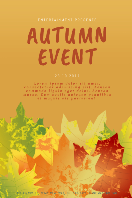 Autumn Event Flyer Template | PosterMyWall