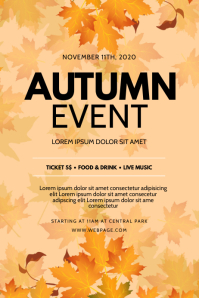 autumn fair event flyer template | PosterMyWall