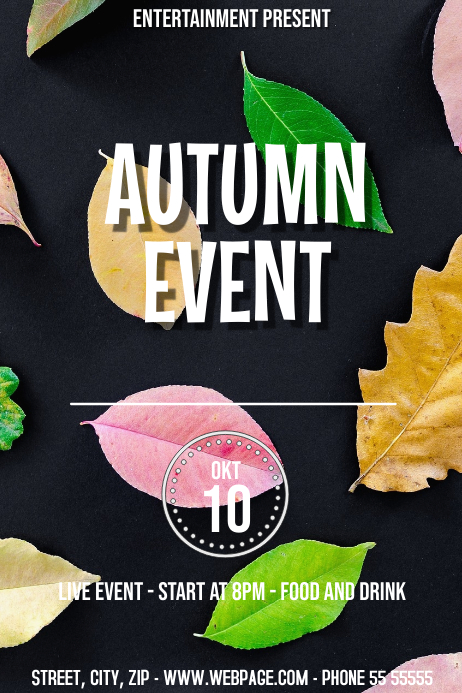 Copy of autumn event flyer template | PosterMyWall
