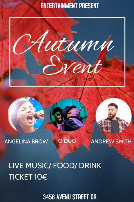 Autumn event flyer template | PosterMyWall