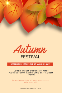 Autumn event flyer template | PosterMyWall