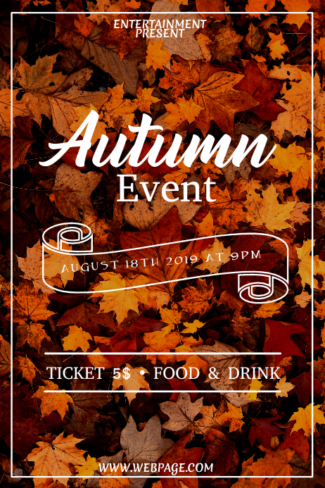 Autumn event flyer template | PosterMyWall