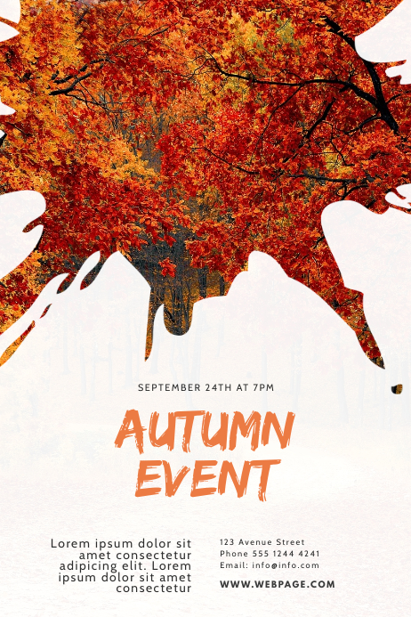 Autumn Event flyer template | PosterMyWall