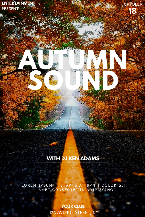 Autumn event flyer template | PosterMyWall