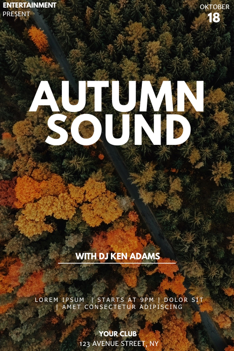 Copy of Autumn event flyer template | PosterMyWall