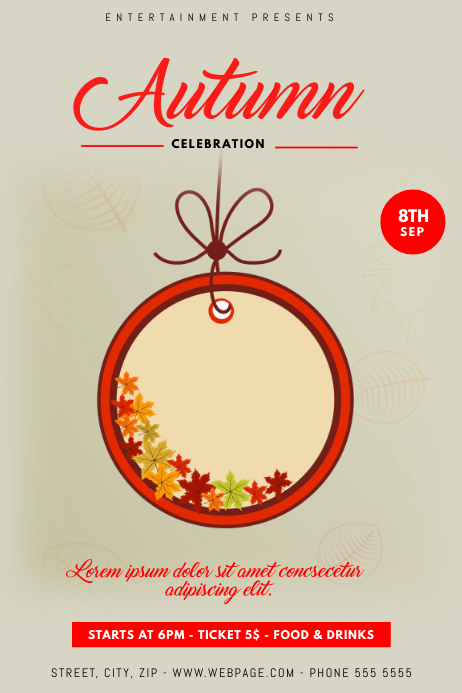 Autumn Event flyer template | PosterMyWall