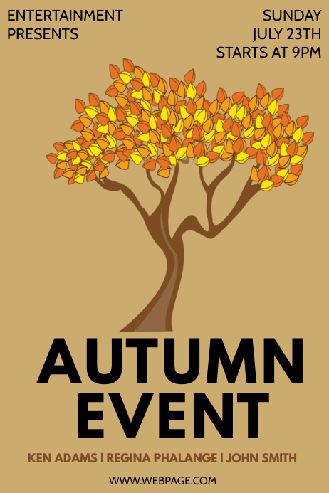 Autumn Event Flyer Template | PosterMyWall