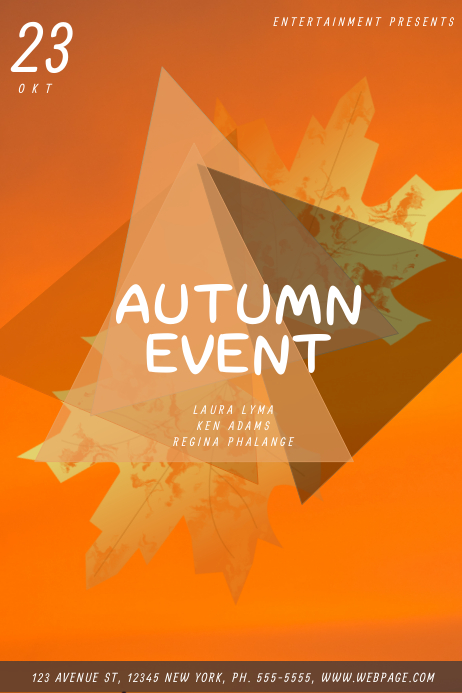 Autumn event Flyer Template | PosterMyWall