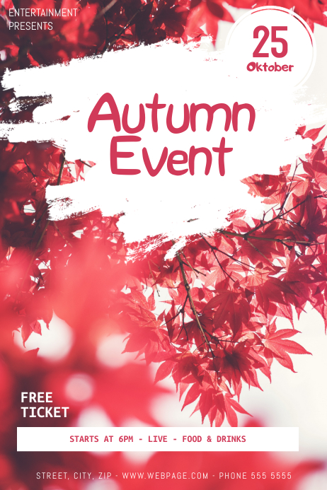 Autumn event Flyer Template | PosterMyWall