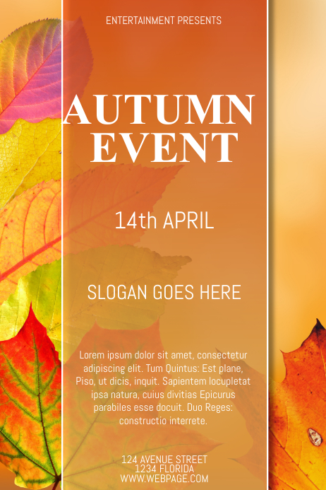 Autumn Event Flyer Template | PosterMyWall
