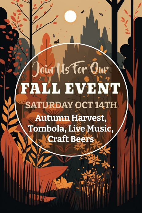 Autumn Event Poster Template | PosterMyWall
