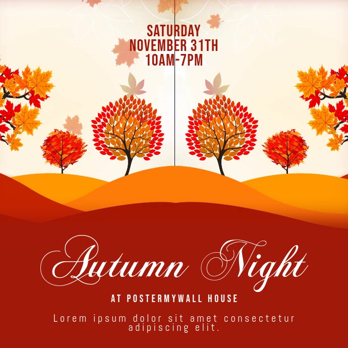 Autumn Event Video Template Instagram | PosterMyWall