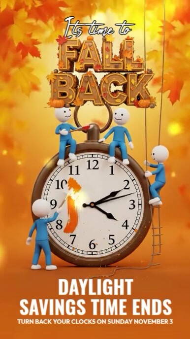 Autumn Fall Back Instagram Story Template | PosterMyWall