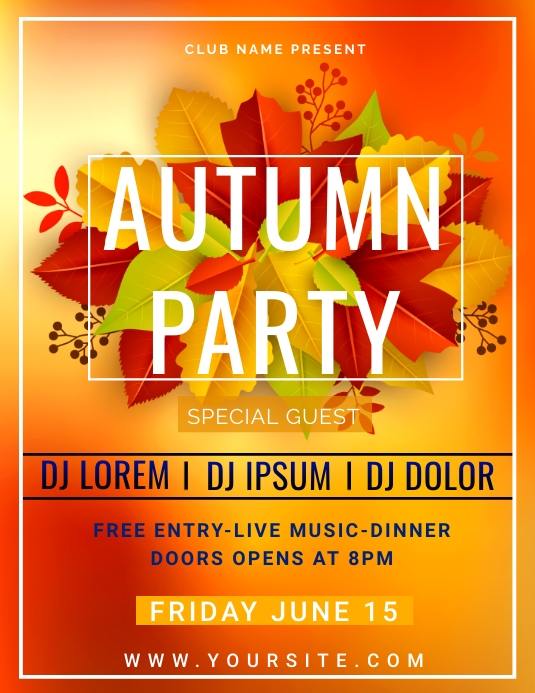 Copy of autumn fall | PosterMyWall