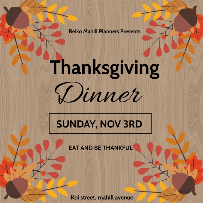 autumn/fall Template | PosterMyWall