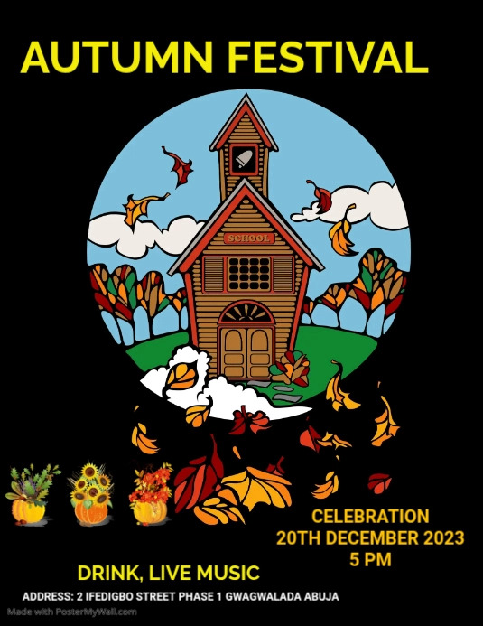 Plantilla de Autumn fall | PosterMyWall