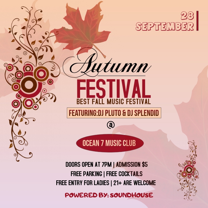 AUTUMN/FALL Template | PosterMyWall