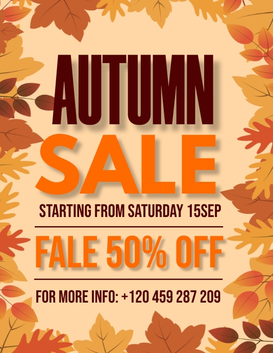 Autumn/fall Template | PosterMyWall