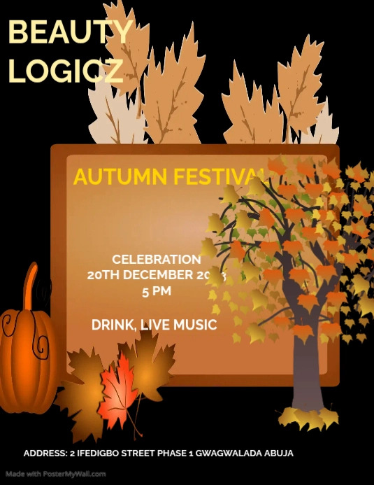 Autumn fall Template | PosterMyWall