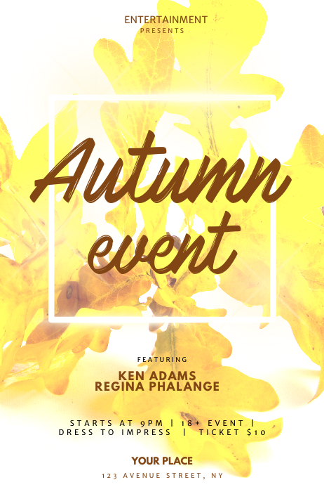 Autumn Fall Event flyer template | PosterMyWall