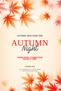 Autumn fall event flyer template | PosterMyWall