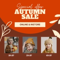 Autumn/Fall Fashion Sale Social Media Templat Template | PosterMyWall