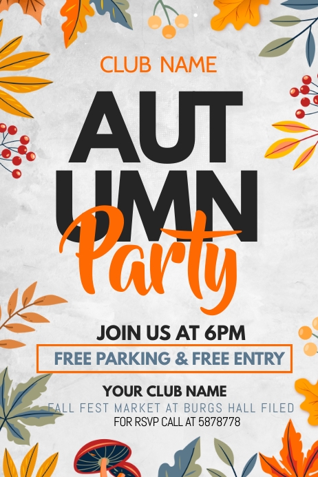 autumn fall fest Template | PosterMyWall