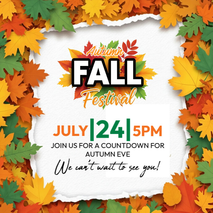 Autumn Fall festival Template | PosterMyWall
