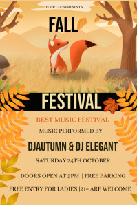 fall festival poster Template | PosterMyWall