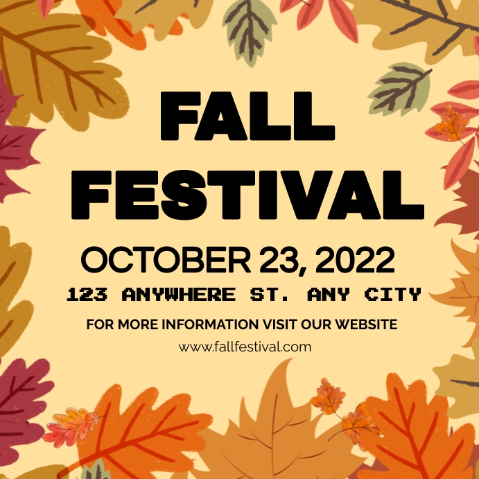 Autumn Fall Festival Instagram template. (1) | PosterMyWall