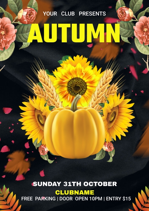 Copy of autumn fall festival party ad design | PosterMyWall