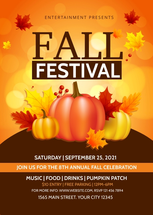 Autumn/Fall Flyer Template | PosterMyWall