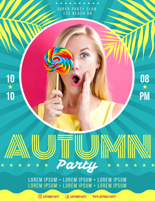 AUTUMN/FALL PARTY FLYER Template | PosterMyWall