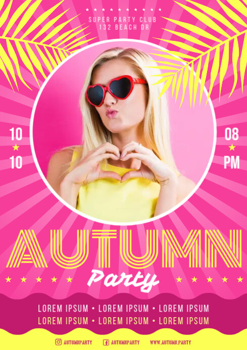 AUTUMN/FALL PARTY POSTER Template | PosterMyWall
