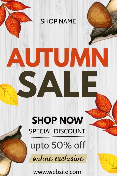 autumn fall poster Template | PosterMyWall