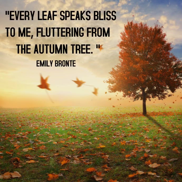 Copy of Autumn / fall quotation | PosterMyWall