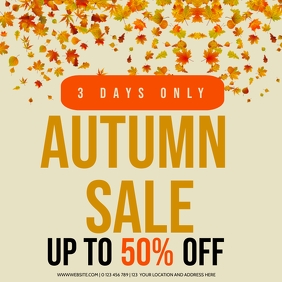 Autumn Sale Ads Template | PosterMyWall