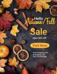 Autumn/Fall sale flyer template | PosterMyWall
