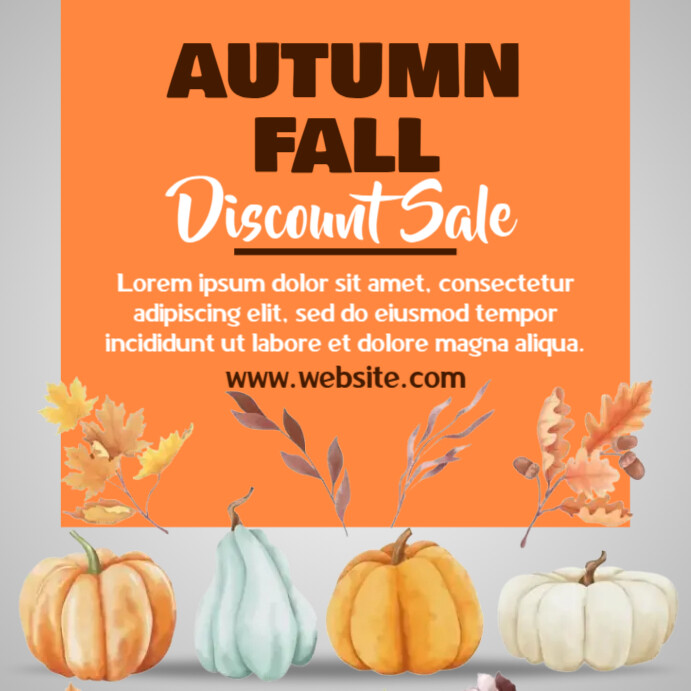 Autumn/Fall Sale Template | PosterMyWall
